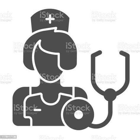 치료사 단단한 아이콘입니다 메딕 벡터 일러스트레이션은 흰색으로 격리되어 있습니다 의사 문말 스타일 디자인 웹 및 응용 프로그램을 위해 설계 Eps 10 10에 대한 스톡