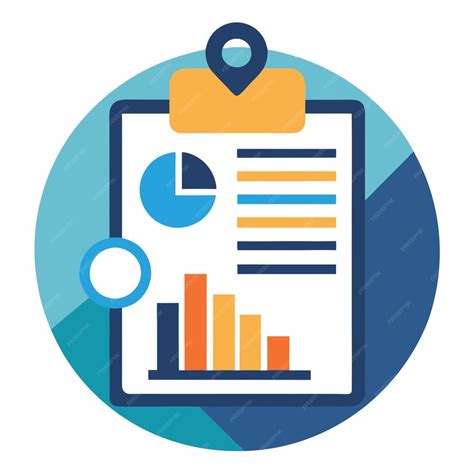 Insightful Data Analysis Clip Art Icon For Business And Research Premium Ai Generated Vector