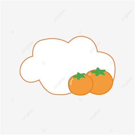 Cartoon Cute Orange Border Decorative Elements Cartoon Cute Orange Png And Vector With