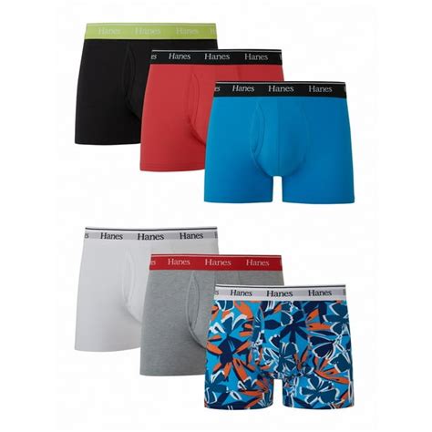 Hanes Originals Mens Underwear Trunks Moisture Wicking Stretch Cotton