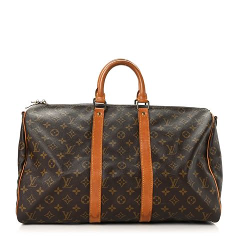 Louis Vuitton Reverse Monogram Eclipse Keepall Bandouliere 50 1157146 Fashionphile