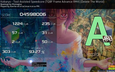 Azerite Kobaryo Tool Assisted Speedcore Tqbf Frame Advance Rmx