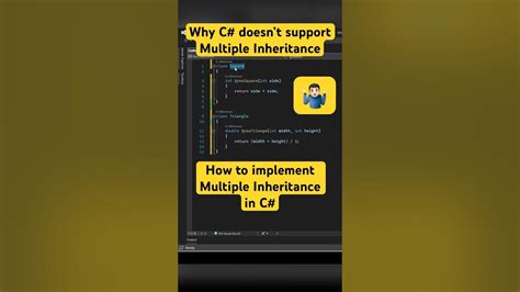 How To Implement Multiple Inheritance In C Coding Shorts Csharp