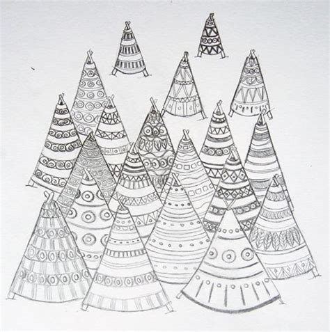 Teepee Sketch At Explore Collection Of Teepee Sketch
