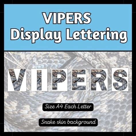 Vipers Classroom Display Lettering Primaryresourcerack