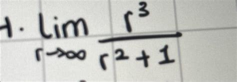 Solved 1 Limr→∞r21r3