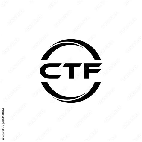Ctf Letter Logo Design With White Background In Illustrator Cube Logo Vector Logo Modern