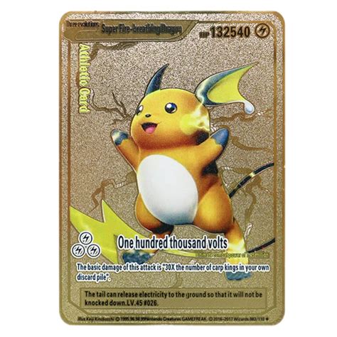 Mega Raichu Pokemon Card