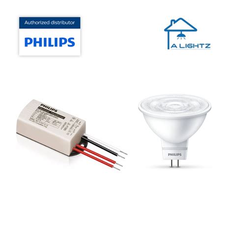 Philips Led Bulb Mr16 5w 2700k 6500k And Et 10 Transformer Driver 10w