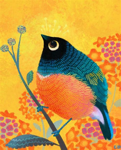 Birds By Danbee Kim Via Behance Bird Illustration Whimsical Art Illustration Art