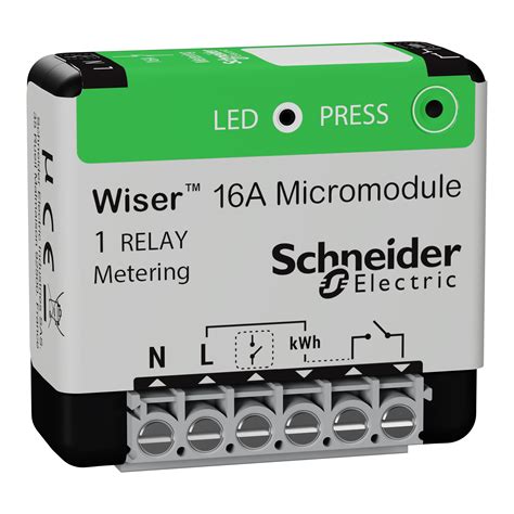 Wiser Micromodule Encastre Zigbee Pour Pilotage Ballon Eau Chaude