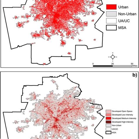 The 2001 Nlcd 2011 Nlcd And Aerial Imagery For The Three Case Study