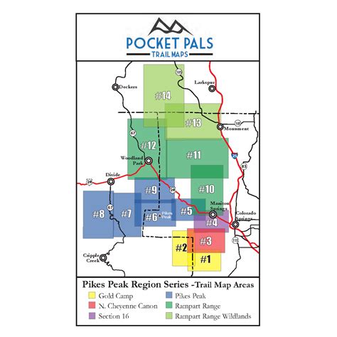 Hiking Trails Colorado Springs Rampart Range Map 10 Pocket Pals