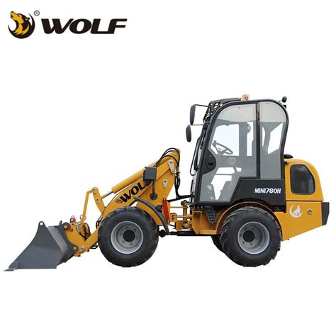 Articulated 1 Ton Hydraulic Mini Hydrostatic Wheel Loader With Enclosed