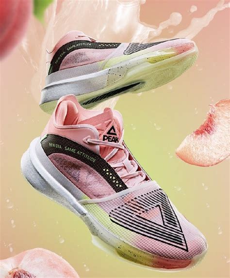 Peak Andrew Wiggins Triangle Mens High Basketball Shoes Peach