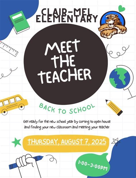 Meet The Teacher Clair Mel Elementary School