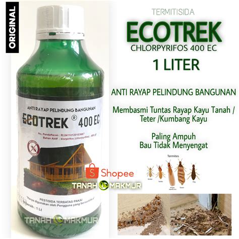 Jual Anti Rayap Ecotrek 1 Liter Basmi Rayap Terbaik Ecotrex 400ec 1 L