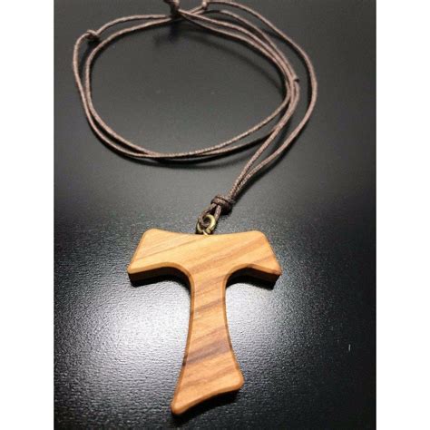 Tau Wooden Cross Franciscan Crucifix 1 6 Catholic Cross Blessed