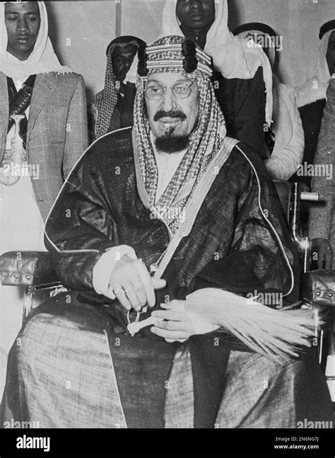 King Ibn Saud Of Saudi Arabia At Ryadh Sept 1 1953 Ap Photo Stock