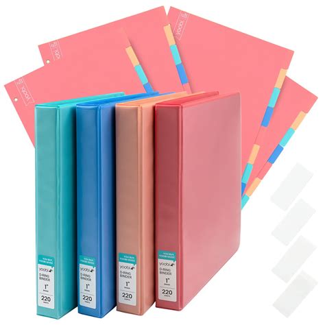 Yoobi Binder De 1 Polegada E Conjunto De Divisores De 8 Tabe On Onbuy