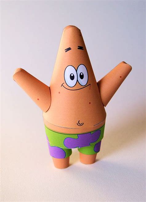 Spongebob Patrick Star Papercraft Paper Crafts Spongebob Paper Toys