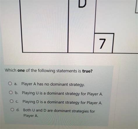 Consider The Two Player Two Action Simultaneous