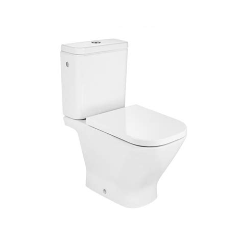 Roca The Gap Rimless Toilet With Push Button Cistern And Soft Close Seat