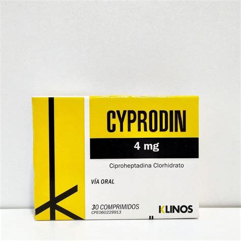 Medicina Cyprodin 4 Mg X 30 Comp Ciproheptadina