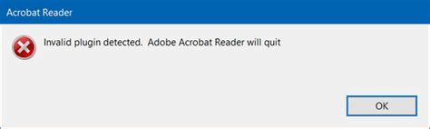 Adobe Acrobat Readergets This Error Message Everytime We Open It Tried