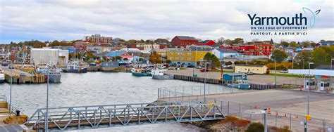 Yarmouth Nova Scotia Dar Dominion Atlantic Railway Station In
