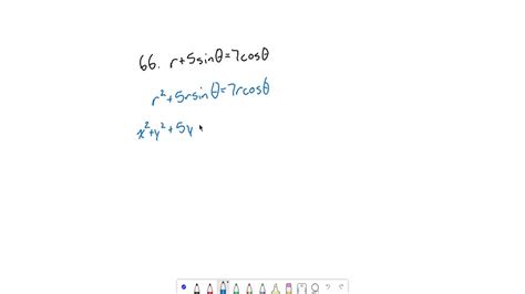 ⏩solvedconvert To A Rectangular Equation R5 Sinθ7 Cosθ Numerade