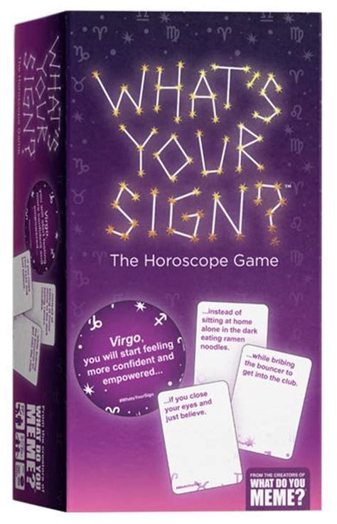 What Do You Meme Whats Your Sign Party Game Buy Online At The Nile