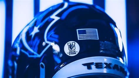 Houston Texans Will Wear Uvalde Strong Decal On Helmet In First Nfl Game