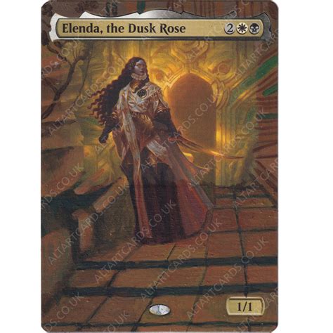 Altered Art Elenda The Dusk Rose Alt Art Cards