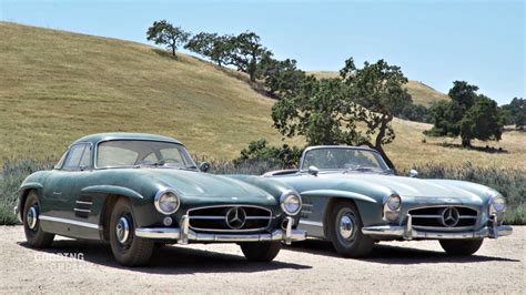 Revealed 1955 Mercedes Benz 300 Sl Gullwing And 1957 Mercedes Benz 300
