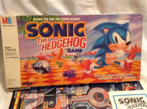 Sonic The Hedgehog Board Game Milton Bradley Mb 1992 Sega Video