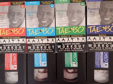 Tae Bo Vhs Workout Tapes With Billy Blanks R Nostalgia
