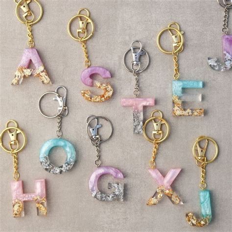 Diy Resin Keychains With Letters