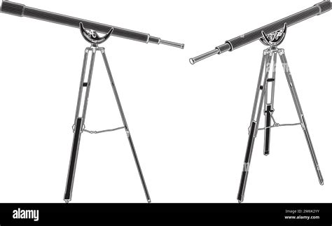 Antique Telescope Vector Stock Vector Image And Art Alamy