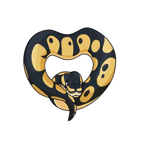 Ball Python Heart Snake Decal Indoor And Outdoor Use Phantom Cute