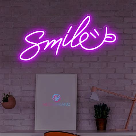 Smile Neon Sign Smiley Face Led Light Neongrand
