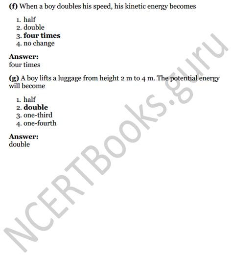 Selina Concise Physics Class 8 Icse Solutions Chapter 4 Energy Ncert