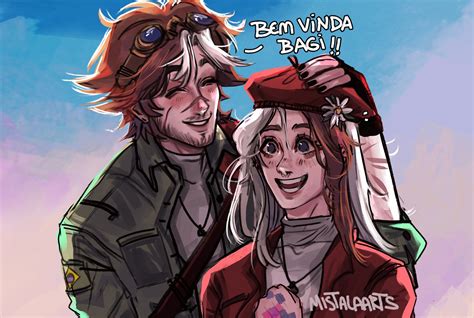 Qsmp Art By Mistalaarts On Twitter Cellbit And Bagi Cellbit