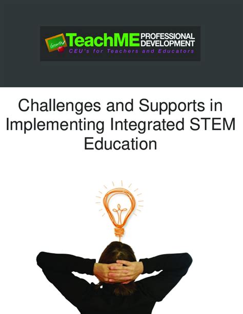 Pdf Challenges And Supports In Implementing Integrated Stem Education