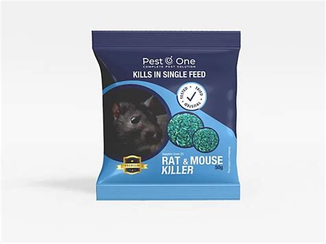 Rat And Mouse Poison Blue Grain Kills In Single Feed Stongest Maximum