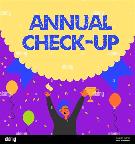 Conceptual Display Annual Check Up Word Written On A Thorough Physical