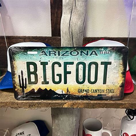 Bigfoot State License Plate For Cars And Trucks Sasquatch The Legend