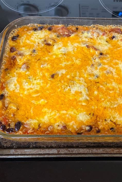 Mexican Pork Black Bean And Rice Casserole Recipe Black Bean And