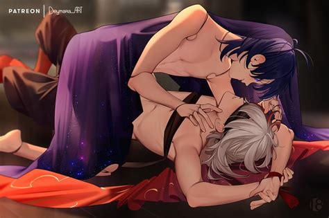 Scaramouche Kaedehara Kazuha And Scaramouche Genshin Impact Drawn By Deymara Danbooru