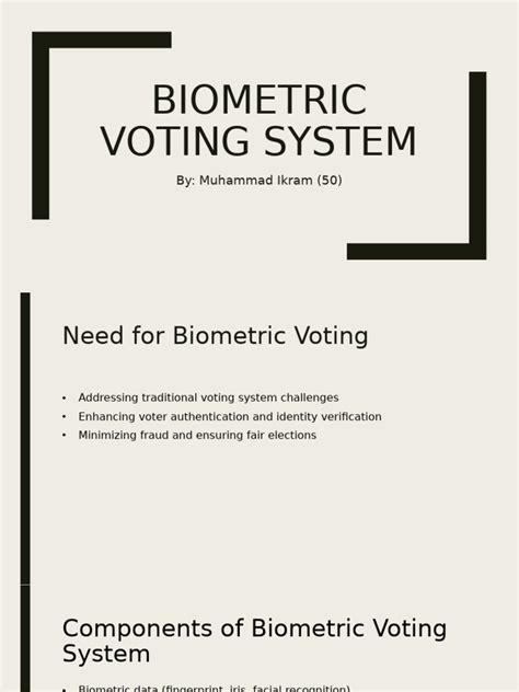 Biometric Voting System Pdf